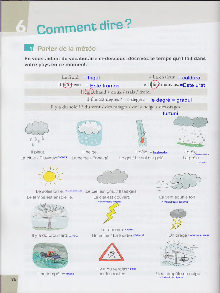 Vocabulaire Meteo | PDF