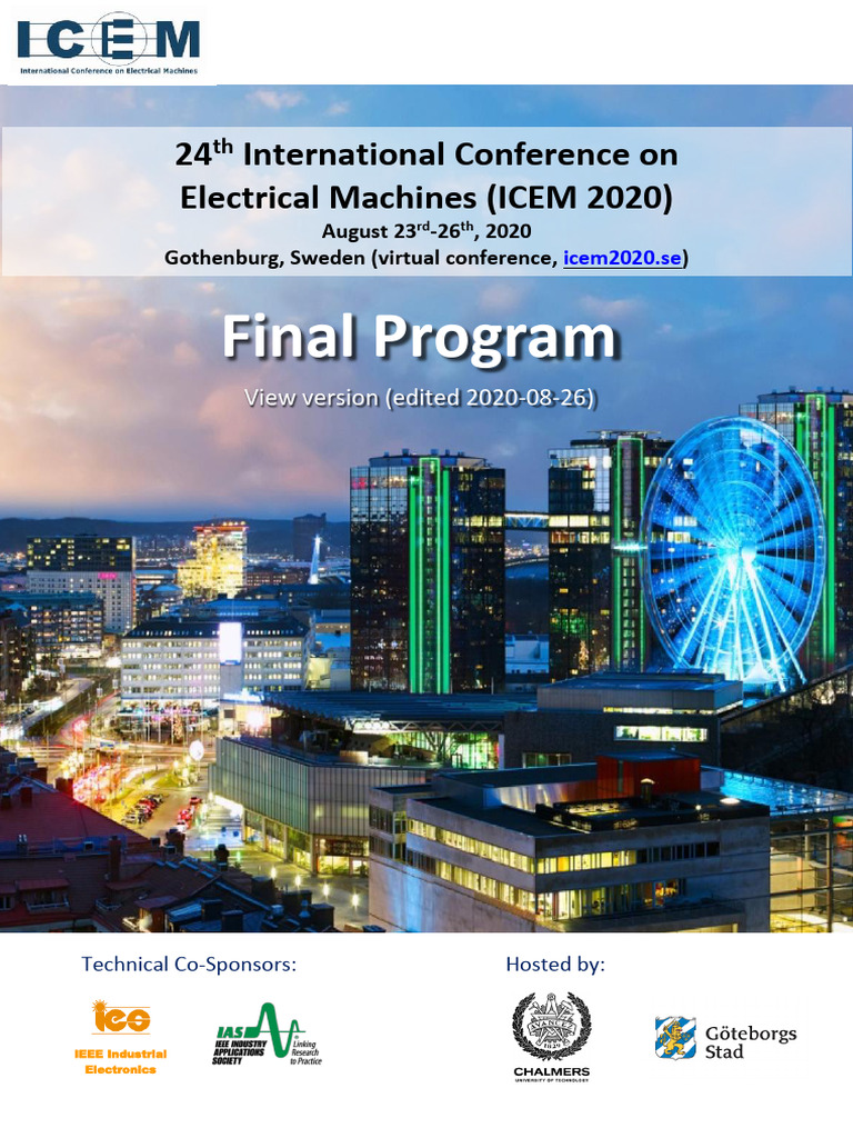 B1 ICEM2021 Program | PDF