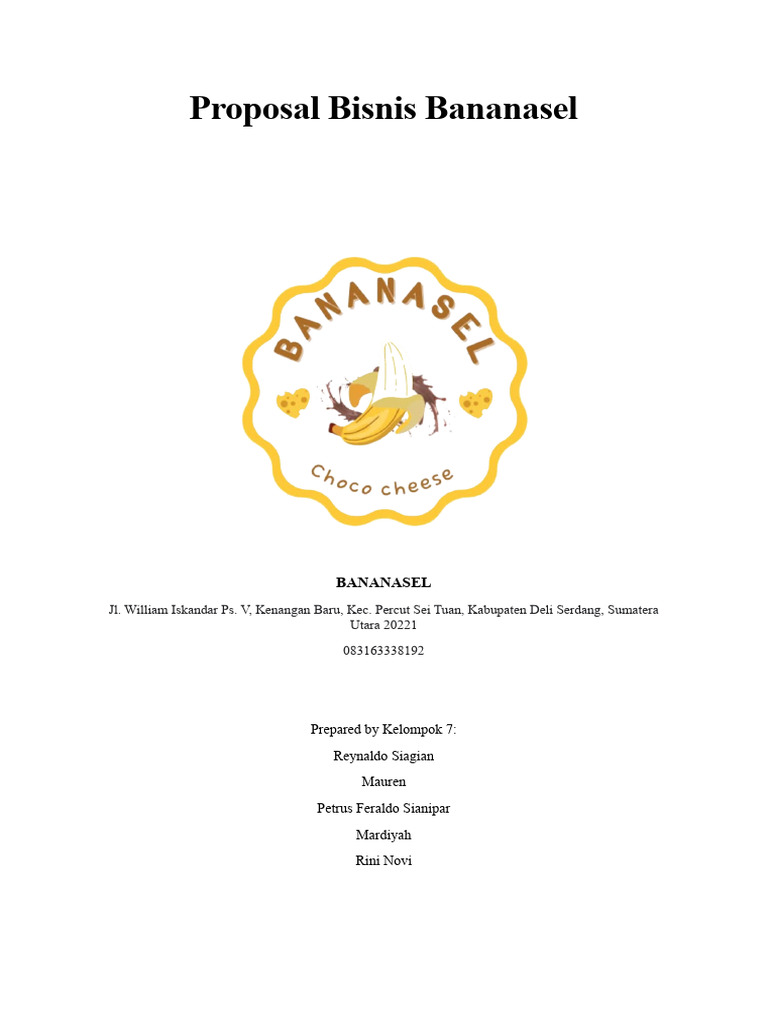 Proposal Bisnis Onion Ring | PDF