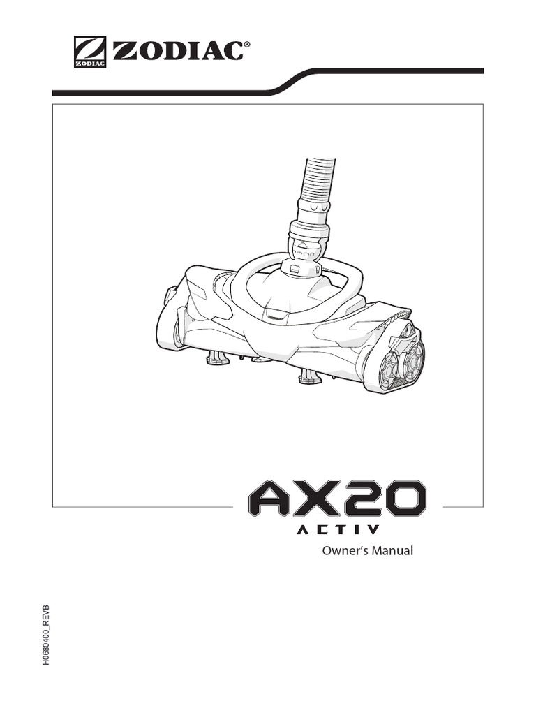 Zodiac AX20 Pool Cleaner Manual | PDF