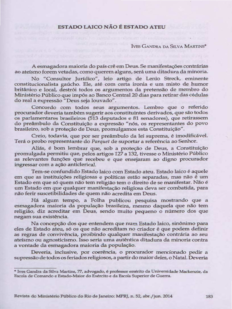 Ives Gandra Da Silva Martins | PDF
