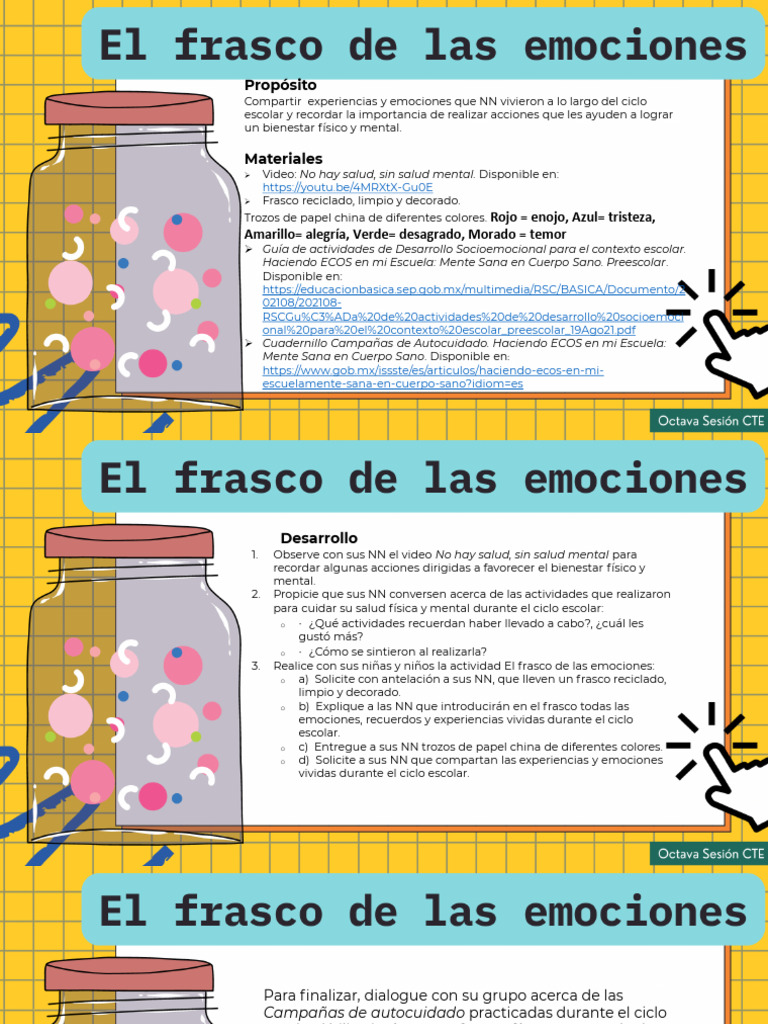 Frasco de Emociones en el Aula | PDF