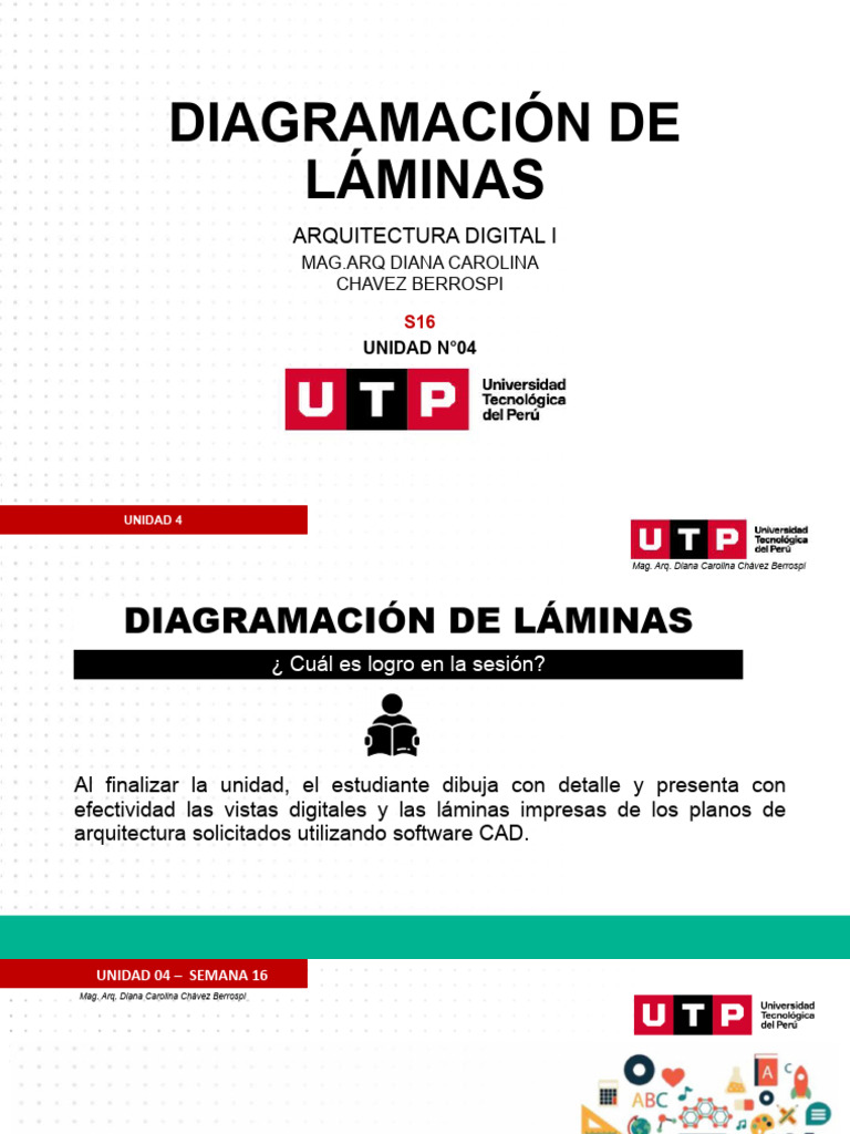 S16-Diagramacion LAMINAS AUTOCAD | PDF