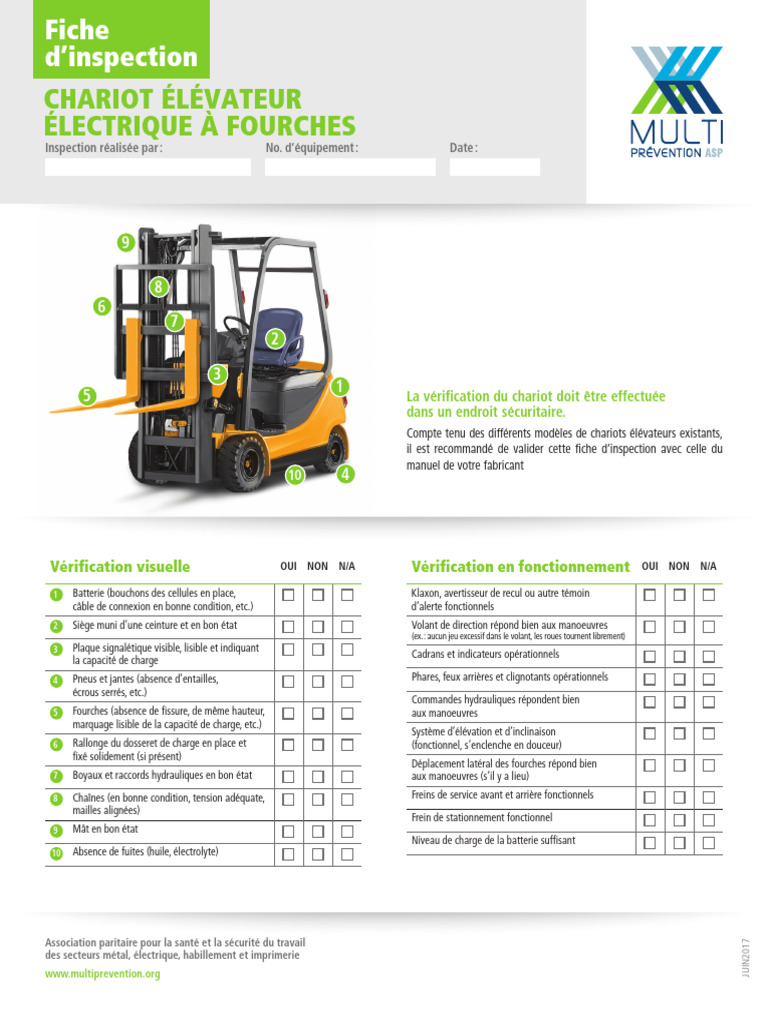 fiche-inspection-chariot-electrique-fourches | PDF