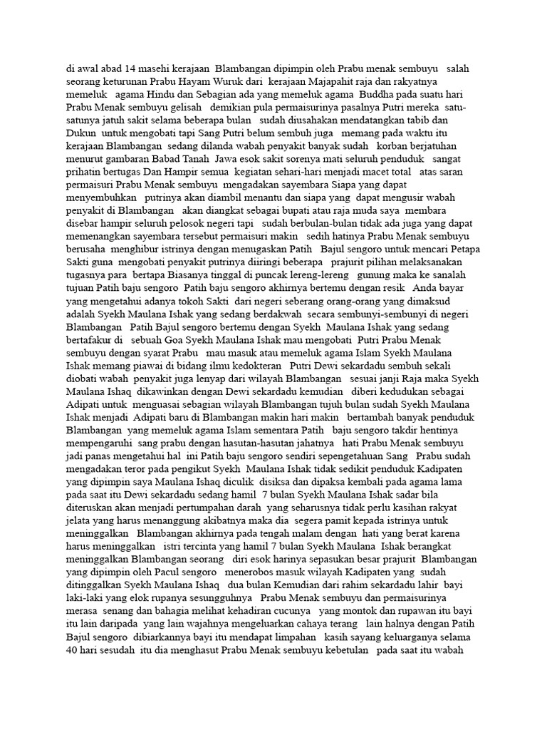 Narasi Sunan Giri | PDF