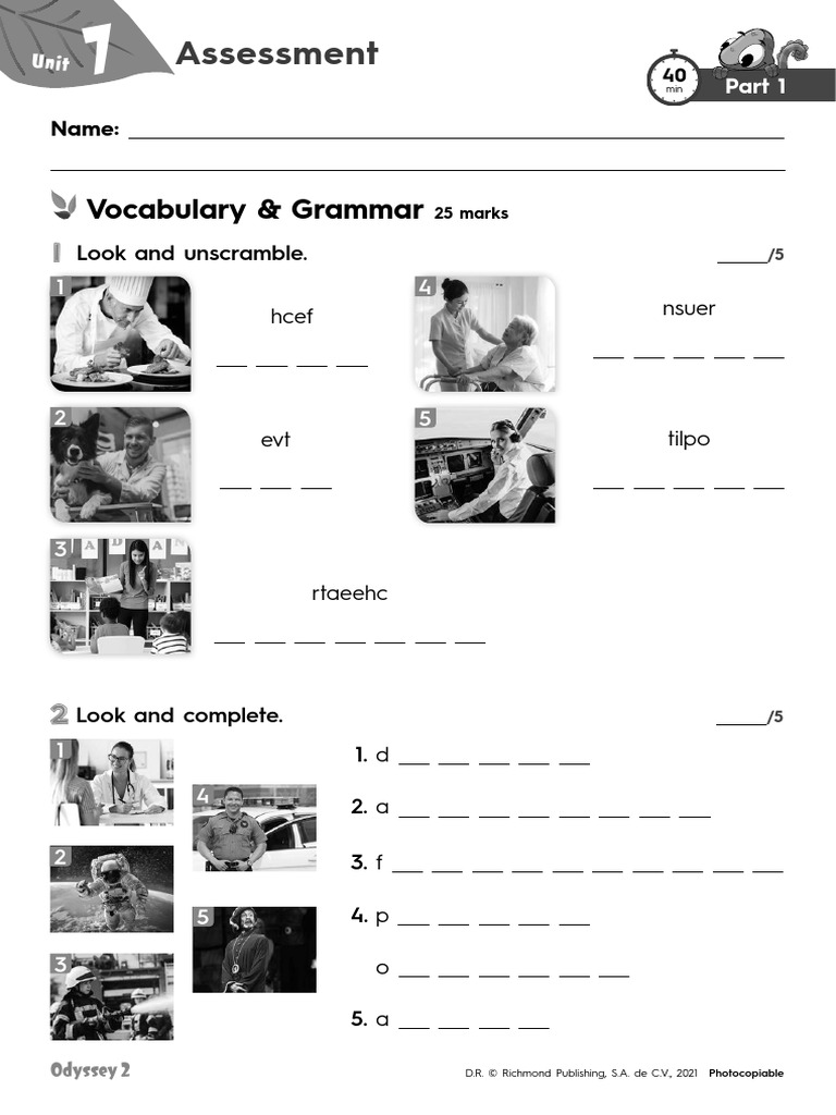Ody2 - Assessment U7 | PDF