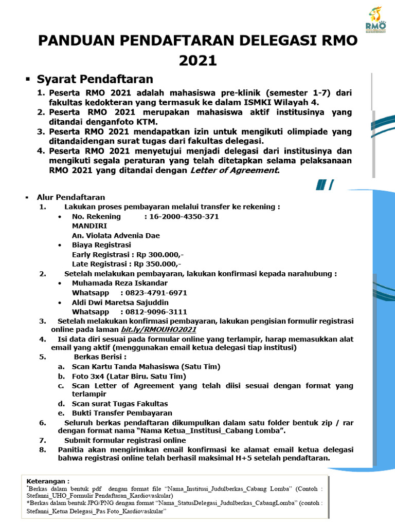 Alur Pendaftaran Rmo 2021 | PDF