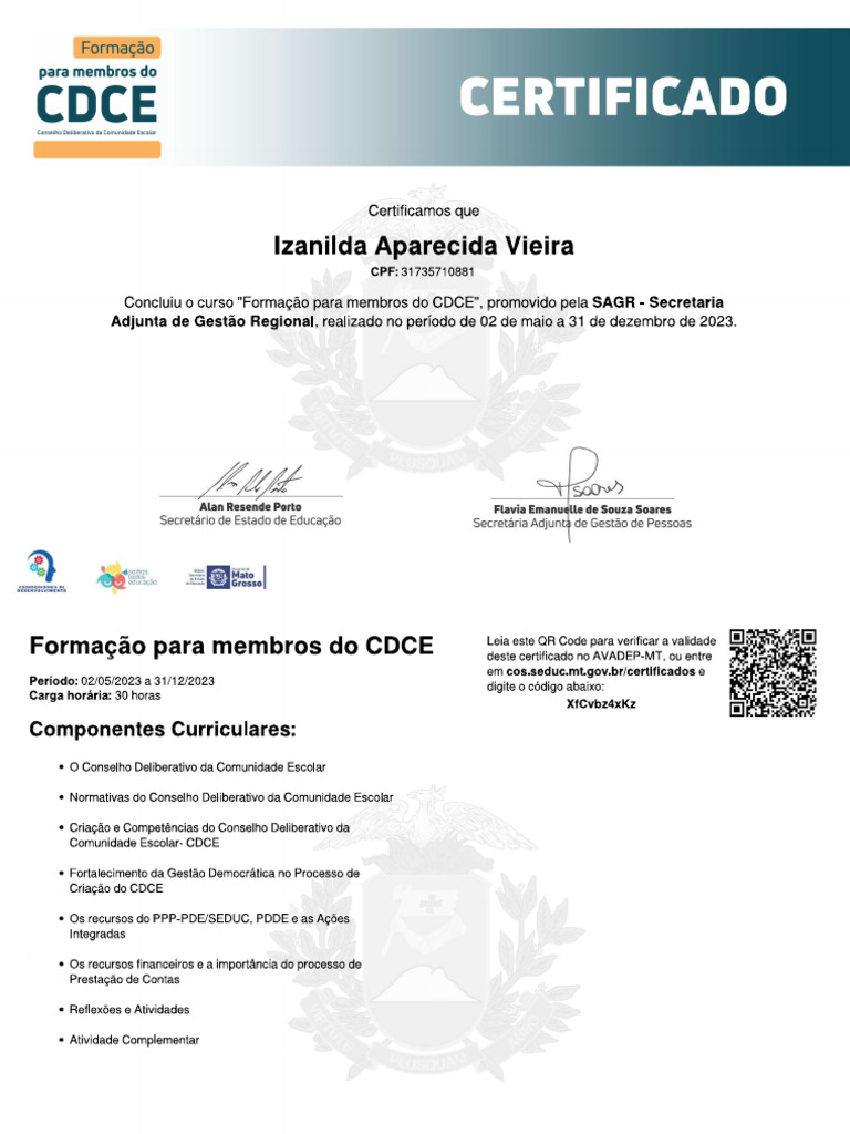 Certificado Nida | PDF