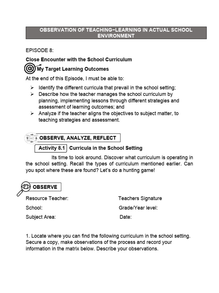 FS 1 Episode 8 | PDF