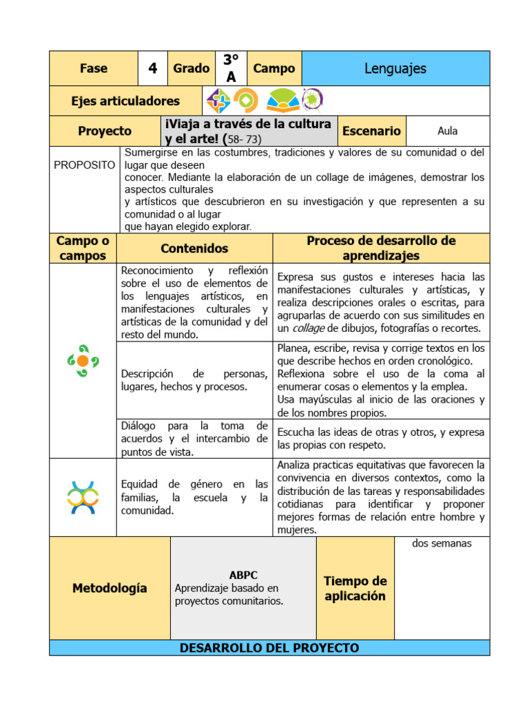 Collage de Cultura y Arte en Tercer Grado | PDF
