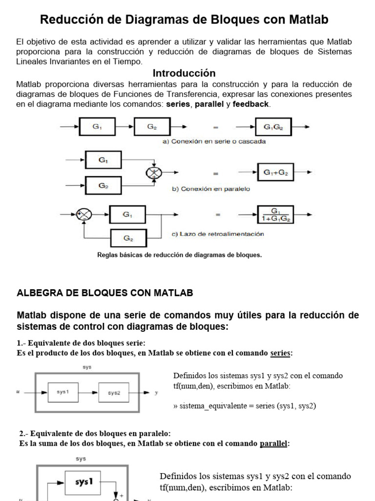 Diagramas de Bloques | PDF | Realimentación | Ciencias de la Computación