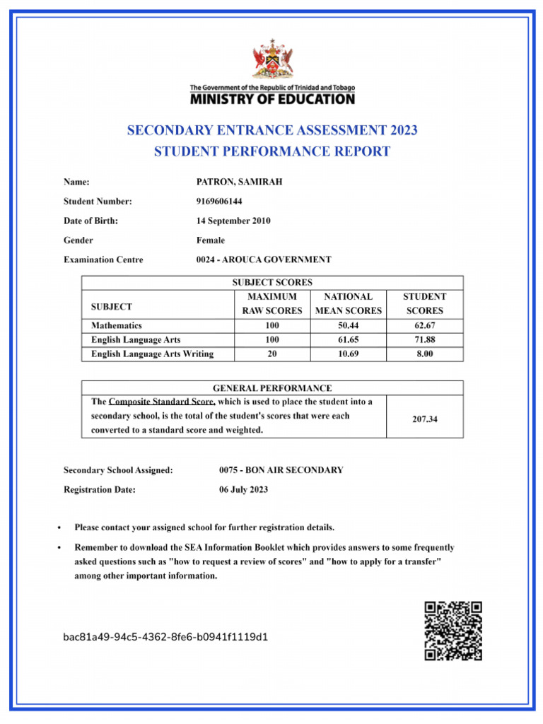 SEA Results 2023 | PDF