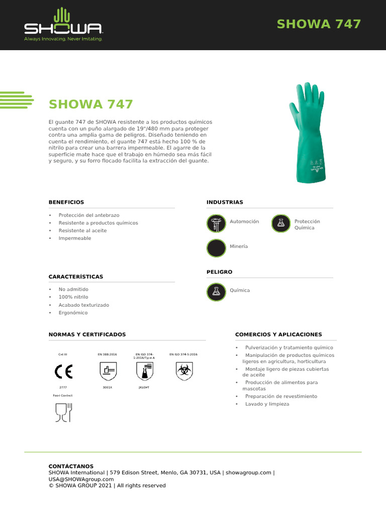 HOJA TéCNICA-747 | PDF