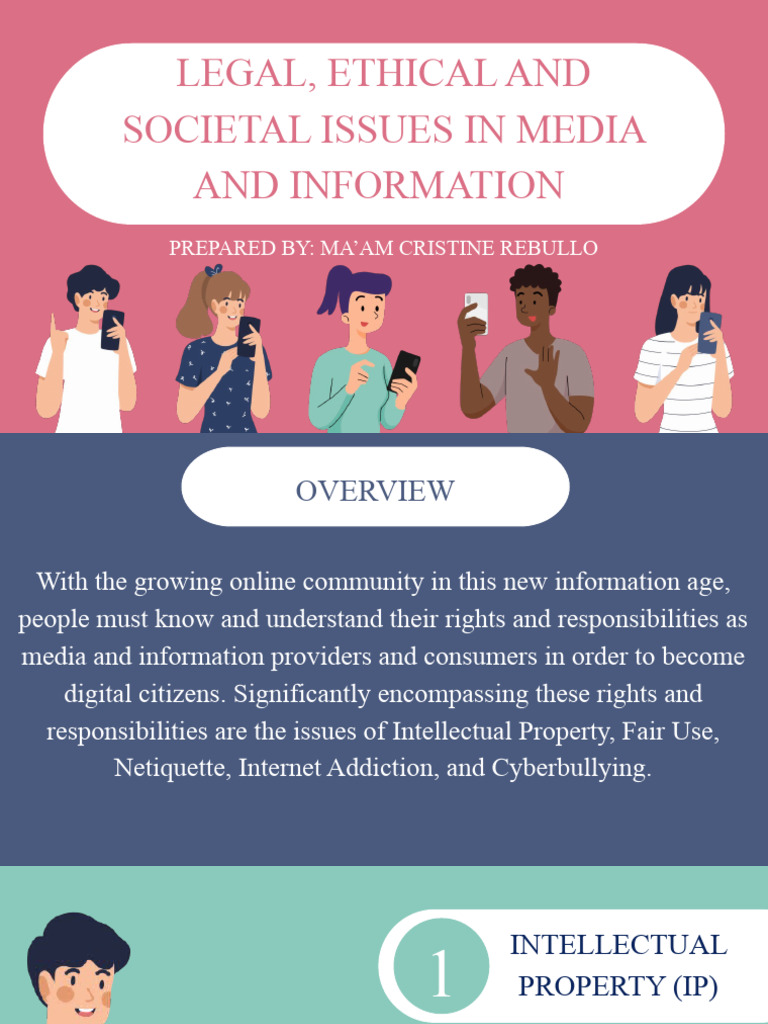 LESSON 6-Legal Ethical and Societal Issues in Media and Information | PDF