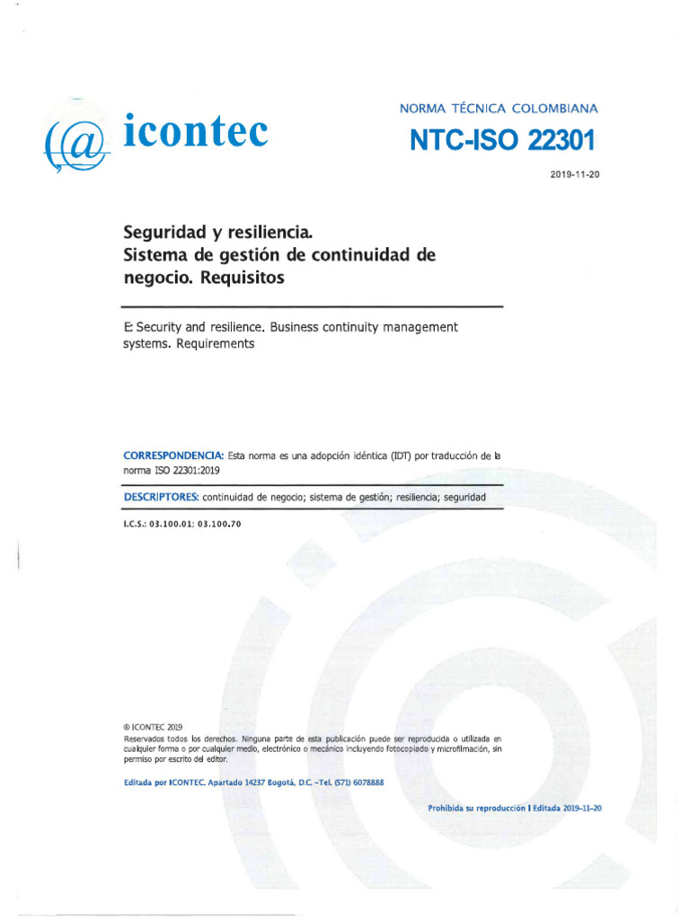 Iso 22301 | PDF