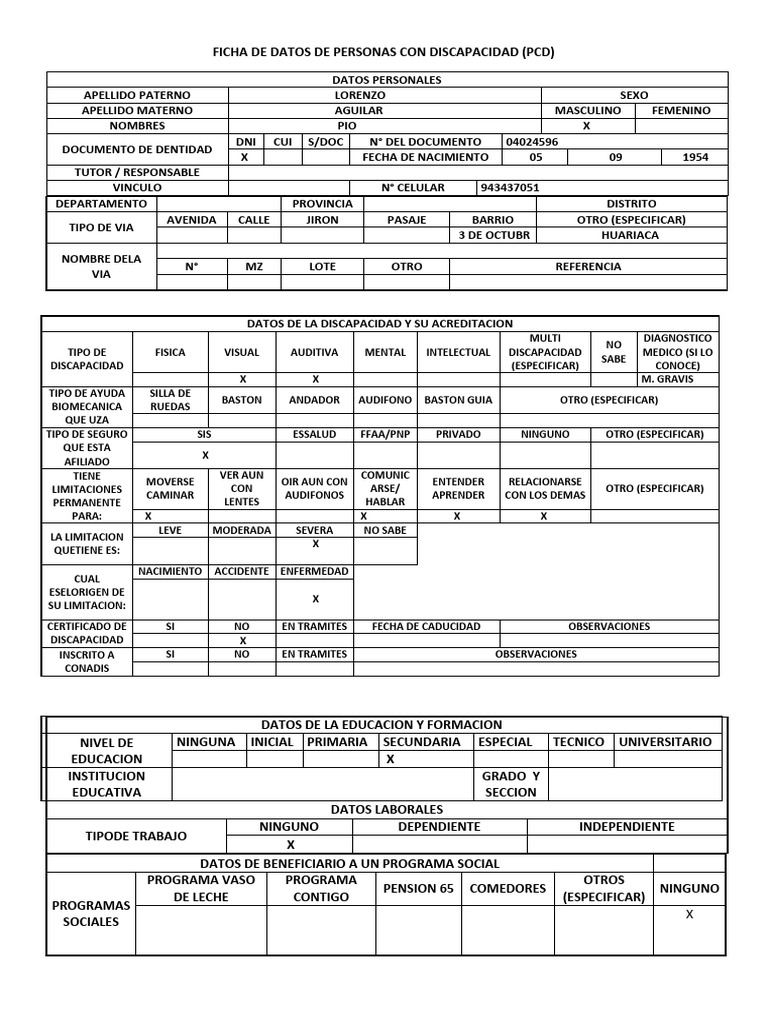 Ficha de Focalizacion | PDF