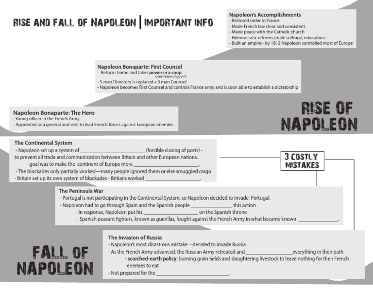 Napoleon's Rise and Fall | PDF