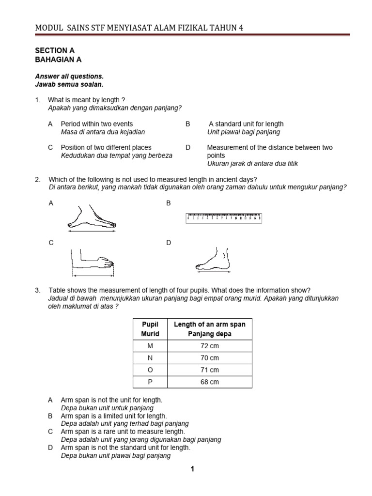 Sains Tahun T4 | PDF