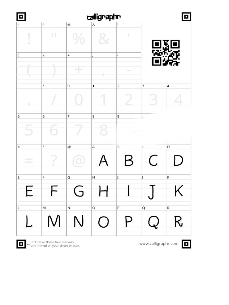 Calligraphr-Template 2 | PDF