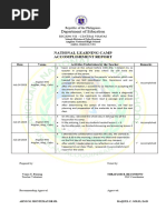 Accomplishment Report - LAC | PDF | Learning | Teachers
