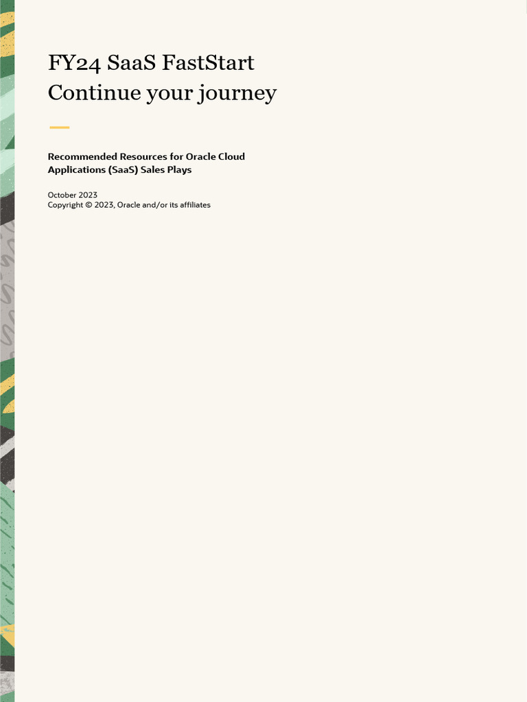 FY24 SaaS FastStart - Guide | PDF