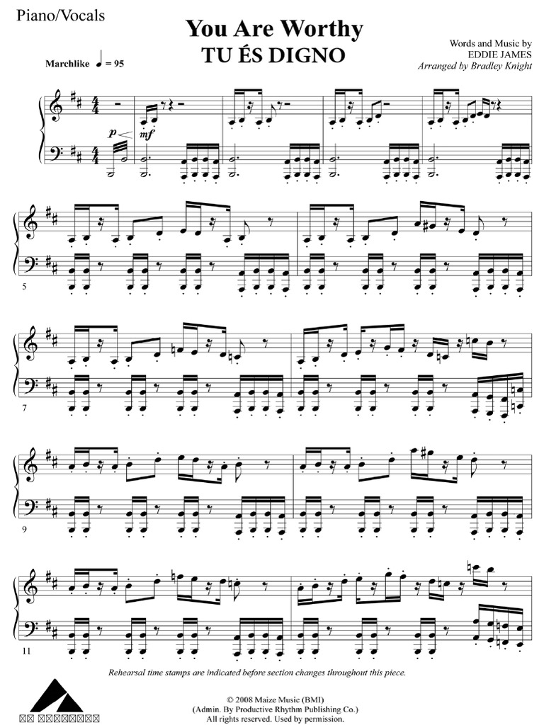 Tu És Digno - Tradução | PDF