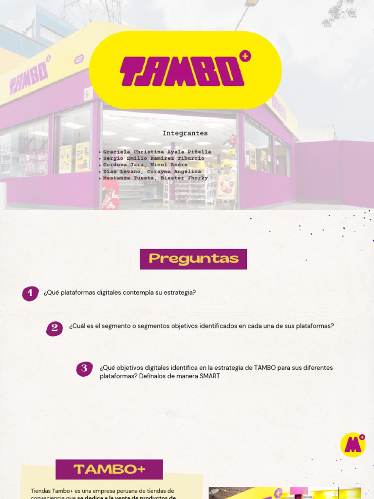 Planes de Medios Digitales - TAMBO | PDF | Aplicación movil | Facebook