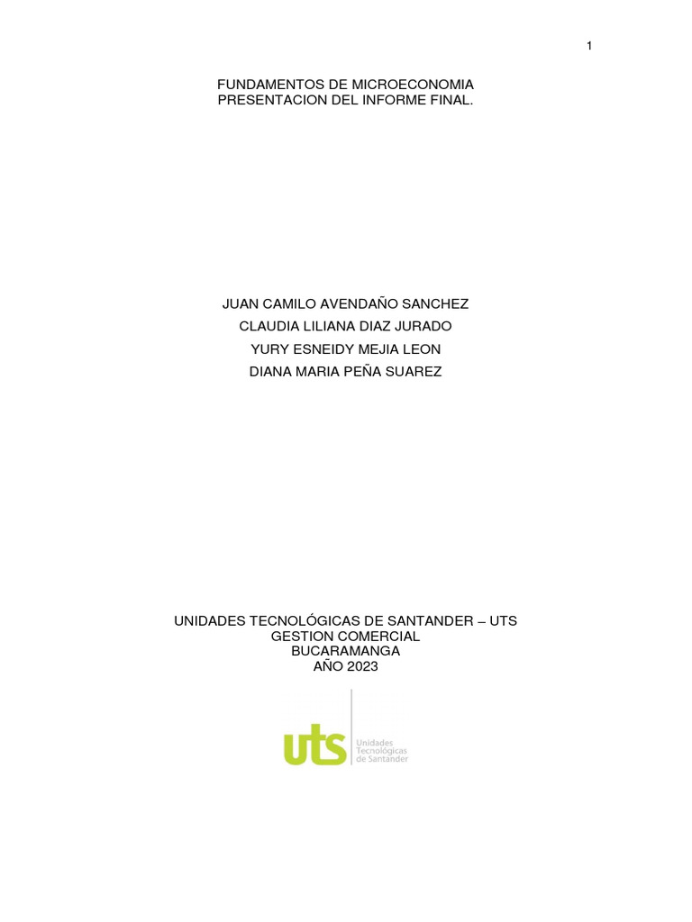 TRABAJO Final Micro | PDF