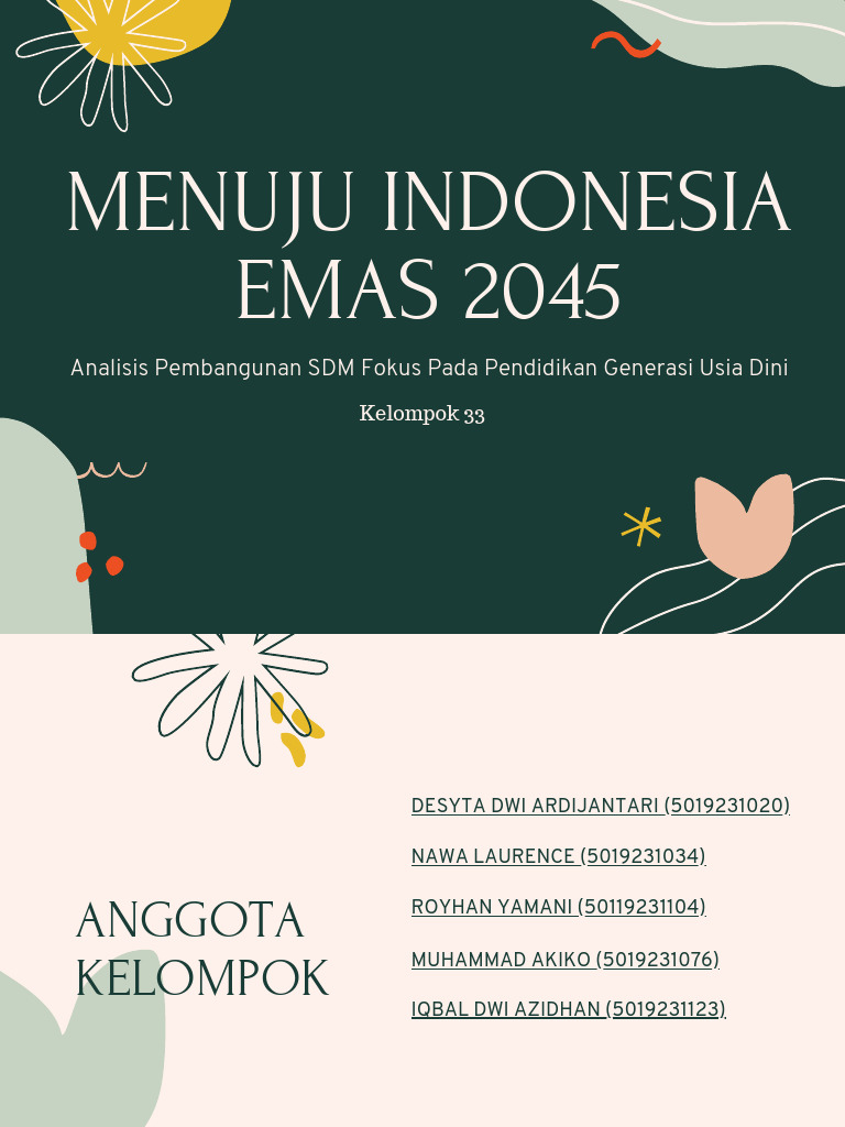 Draft KTI Menuju Indonesia Emas 2045 | PDF