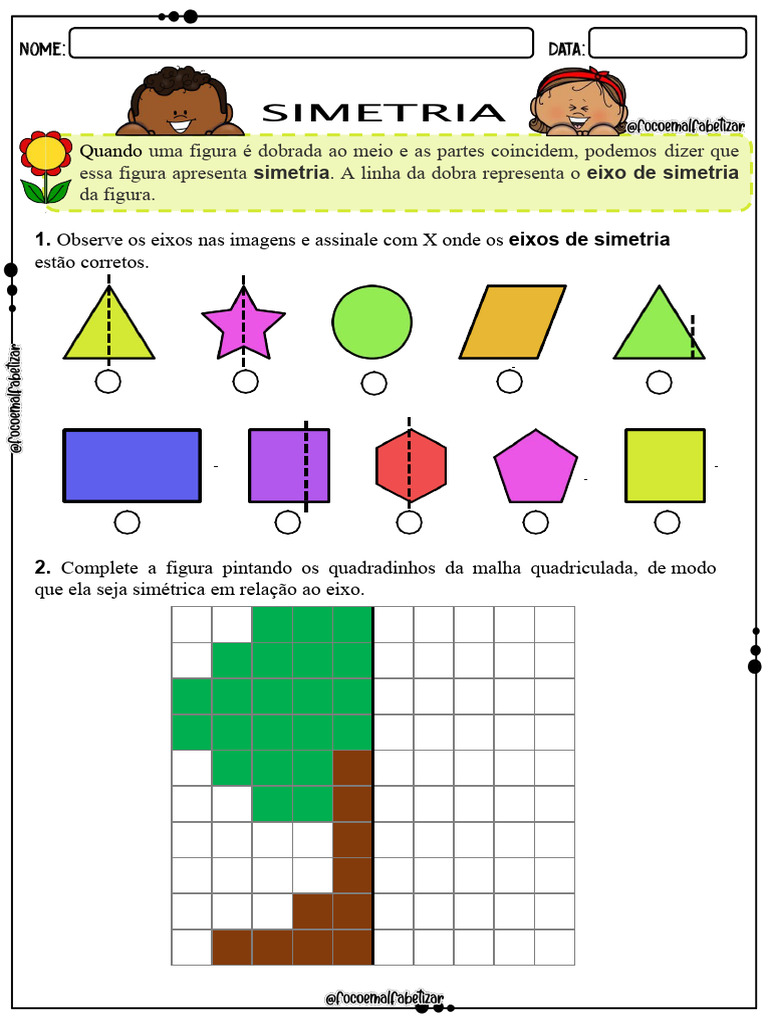 Atividade Simetria | PDF