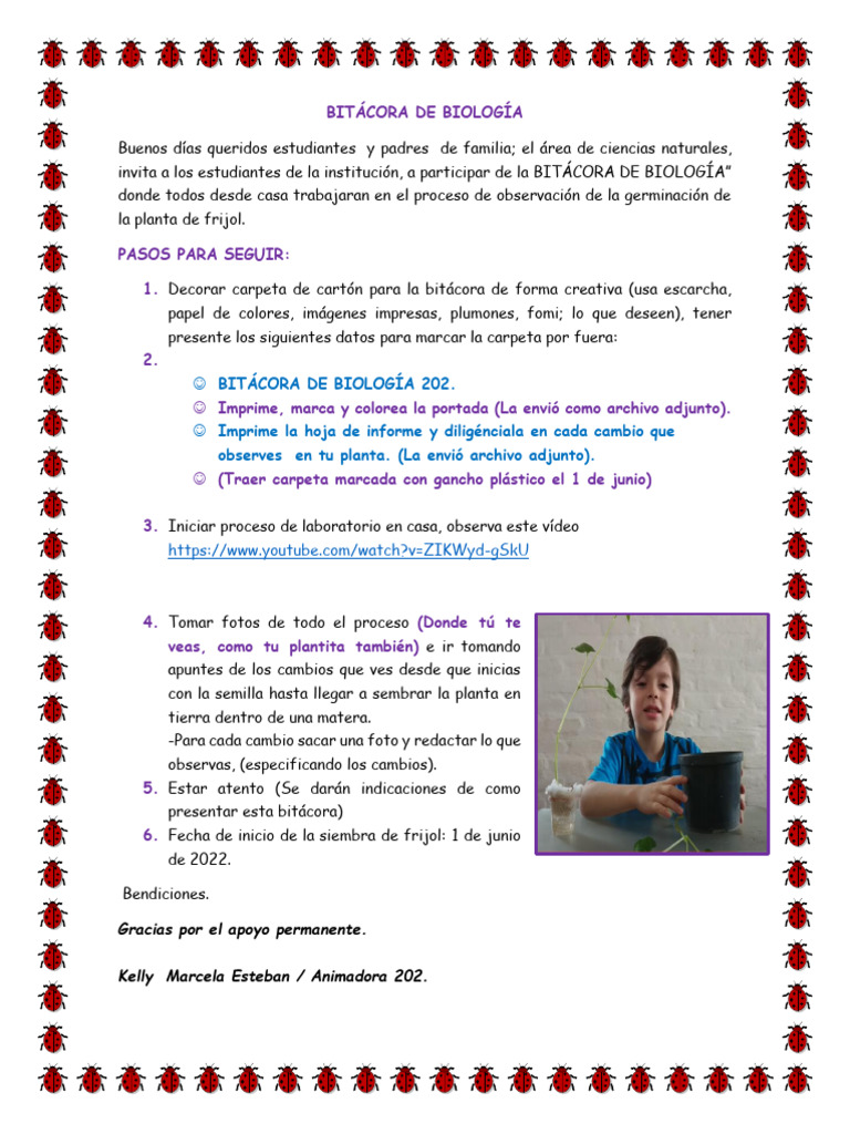 Bitácora de Biología | PDF