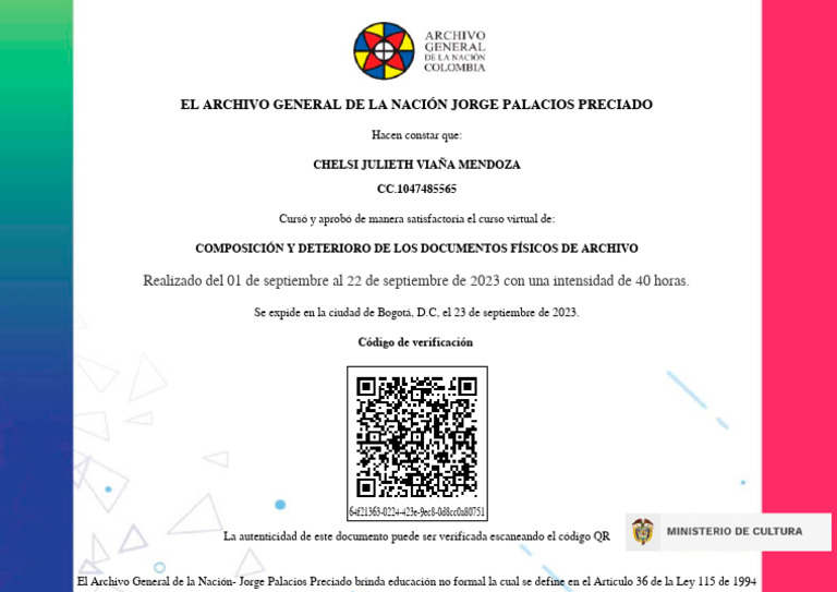 Composición y Deterioro de Los Documentos Físicos de Archivo (01092023 ...