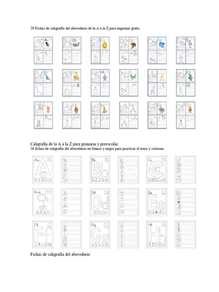 Práctica Del Alfabeto De Caligrafía Imprimible Cómo Le Hago Para