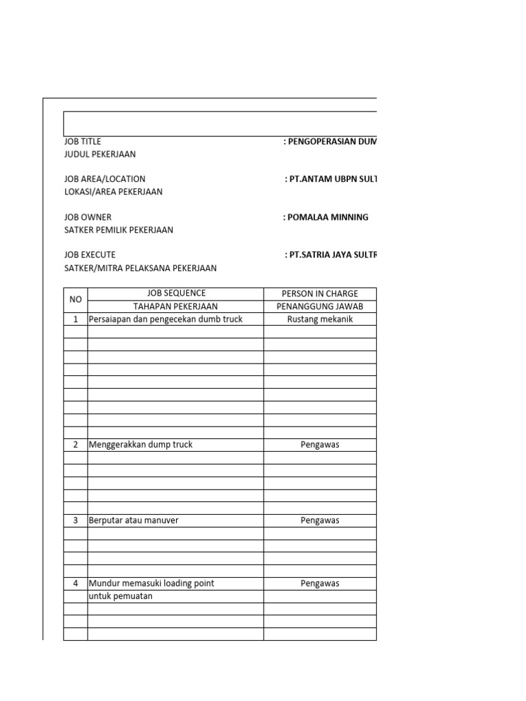 JSA Dump Truck 10 Roda | PDF