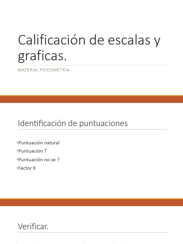 3.-Calificación y Escalas de Validez | PDF | Sicología | Medicina CLINICA