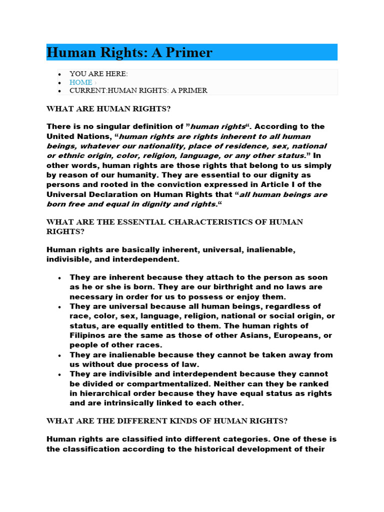 Human Rights | PDF | Human Rights | Rights