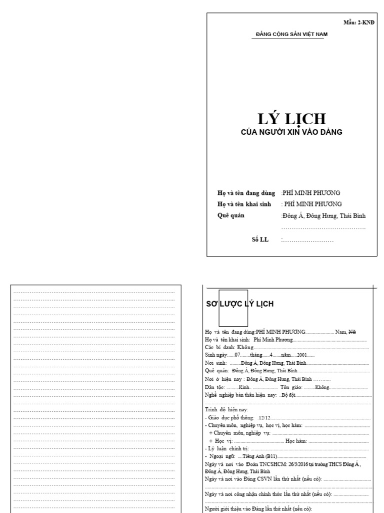 (123doc) - Mau-Khai-Ly-Lich-Cua-Nguoi-Xin-Vao-Dang-Pps | PDF