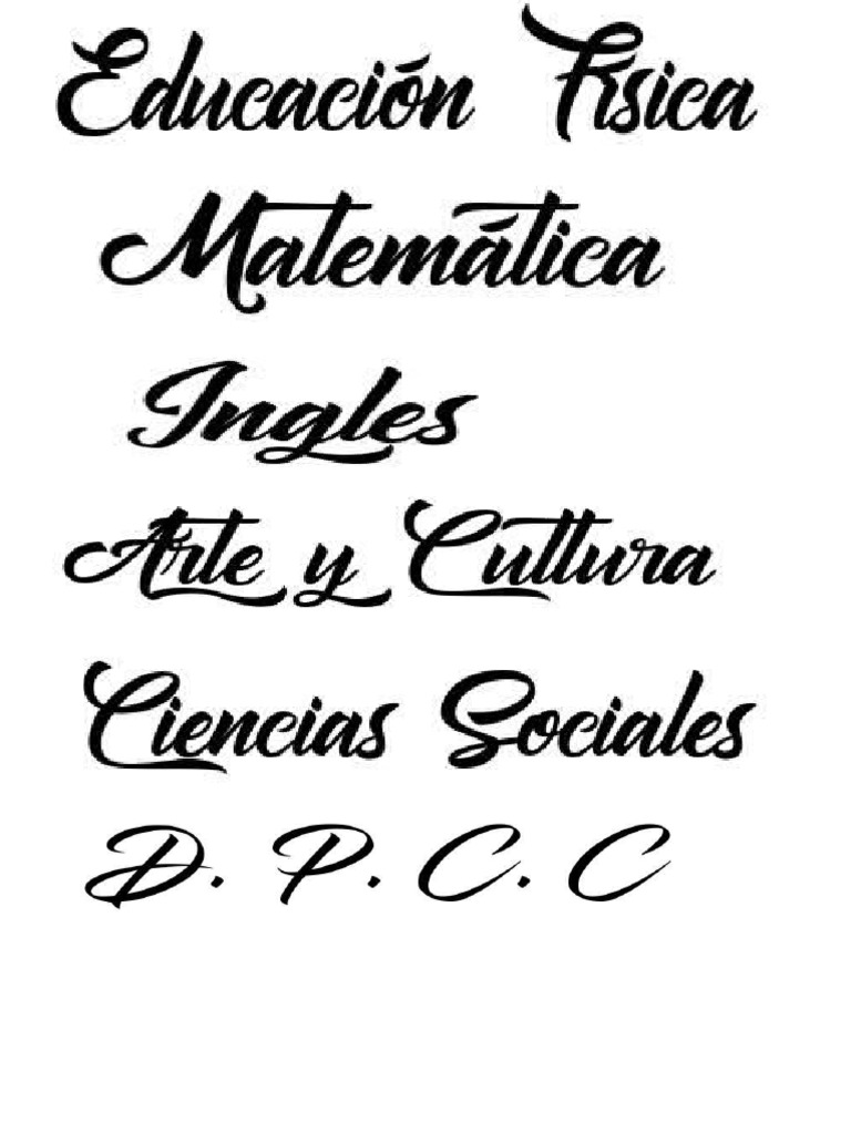 Nombres de Cursos | PDF