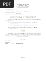 Counter Affidavit | PDF