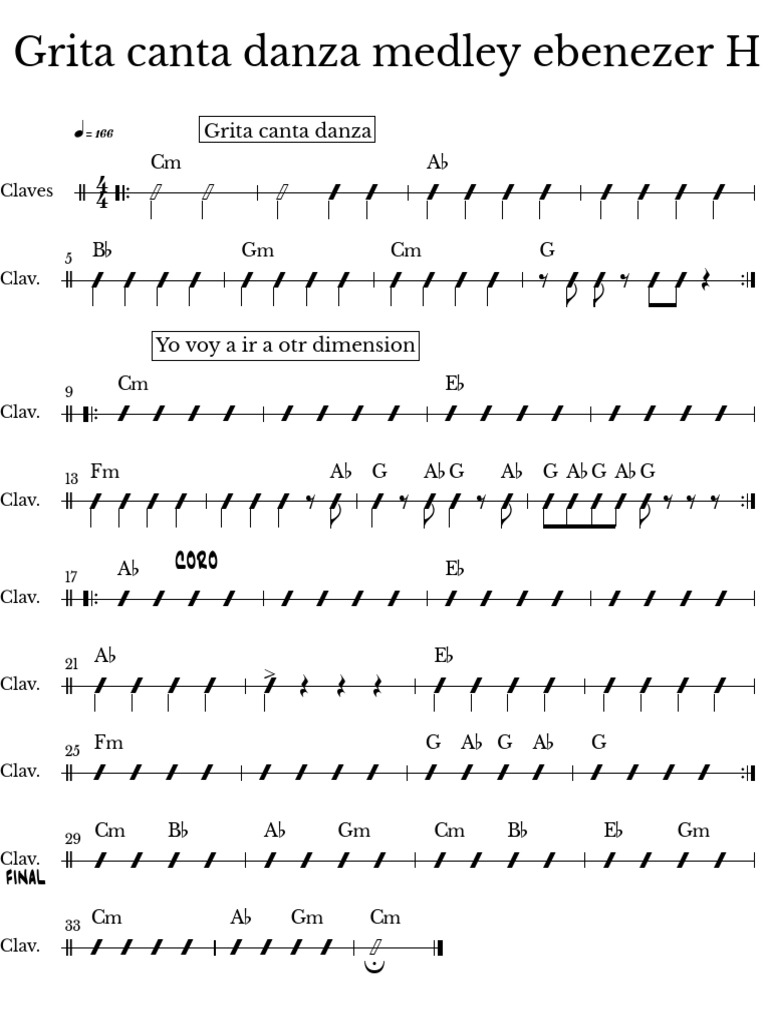 Grita Canta Danza Medley Ebenezer H Pdf