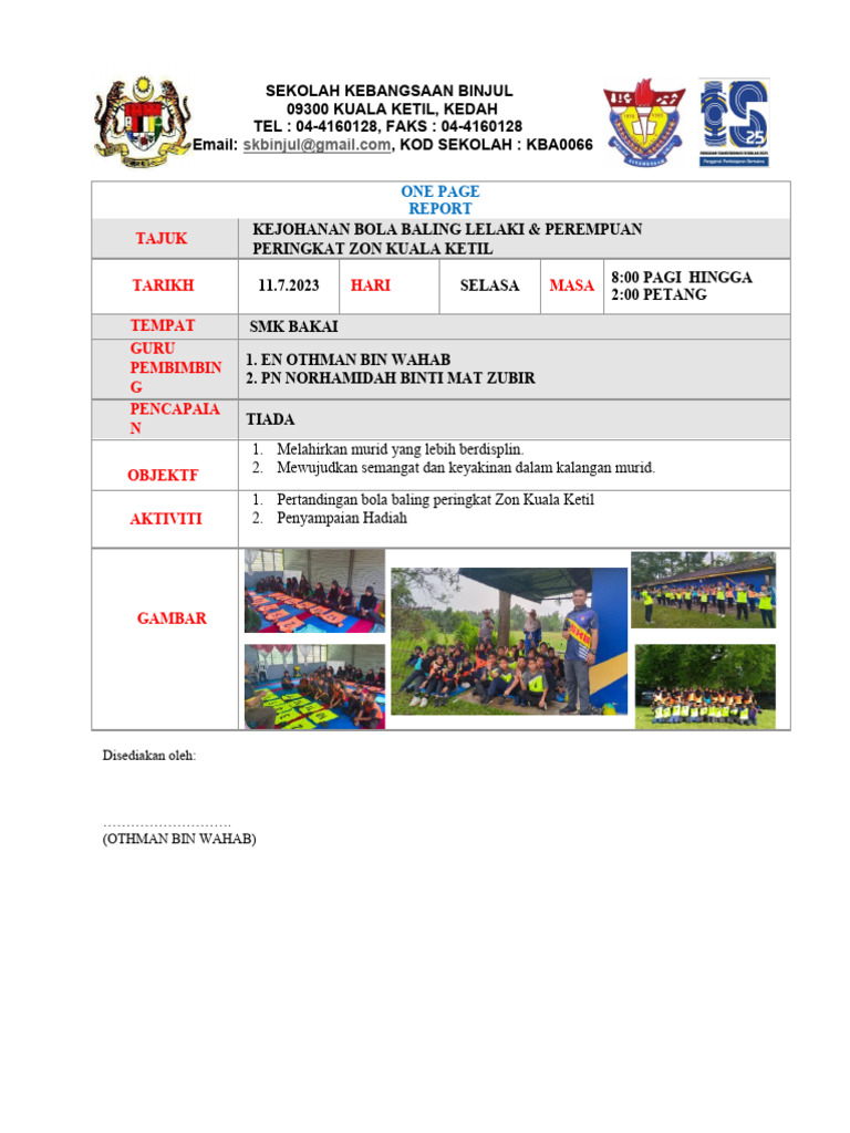 Opr Bola Baling | PDF