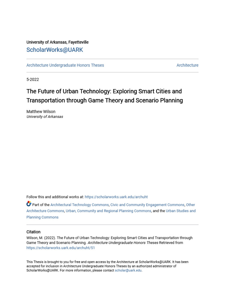 The Future of Urban Technology - Exploring Smart Cities and Transp ...