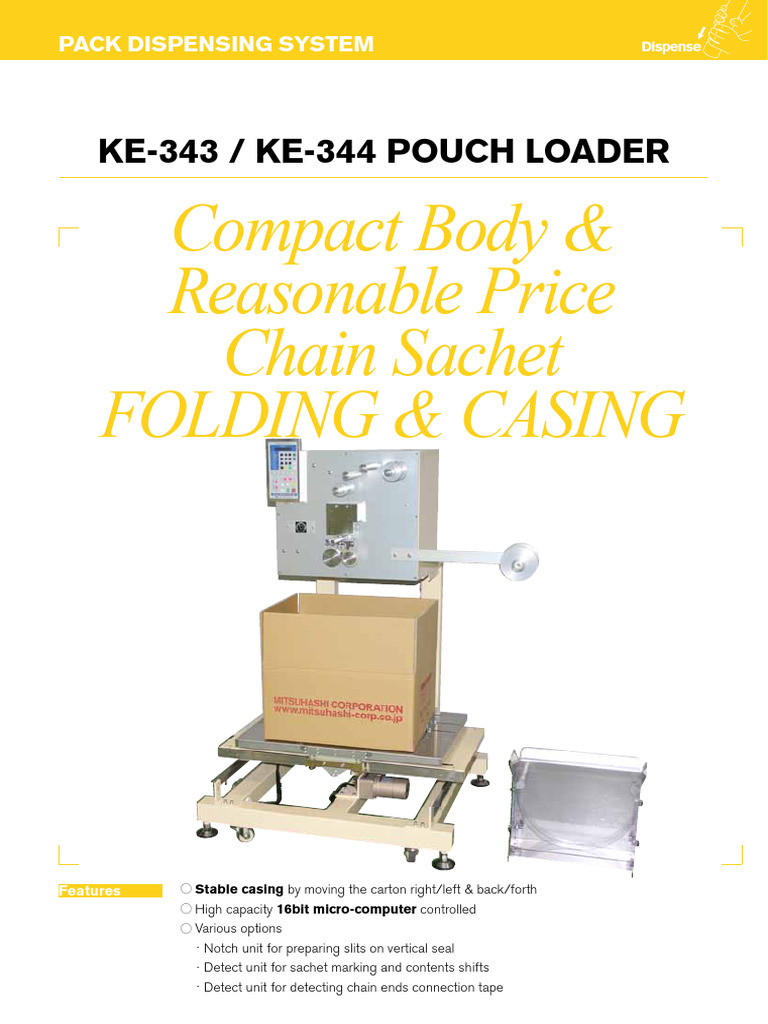 Compact Body & Reasonable Price Chain Sachet Folding & Casing | PDF ...
