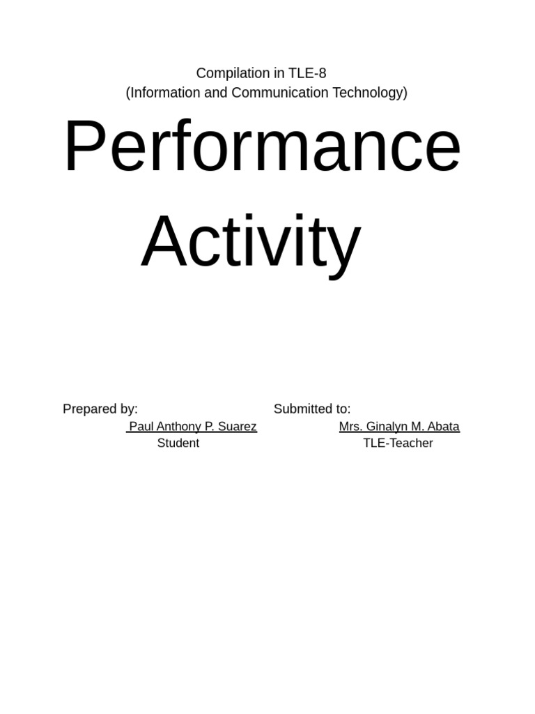 Compilation in TLE-8 | PDF