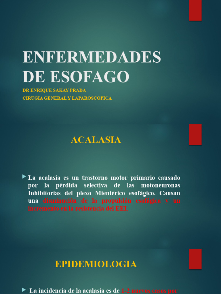 Enfermedades de Esofago | PDF