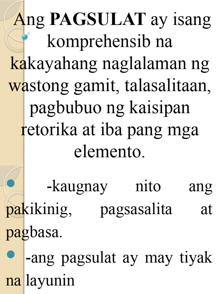Pagsulat Final | PDF