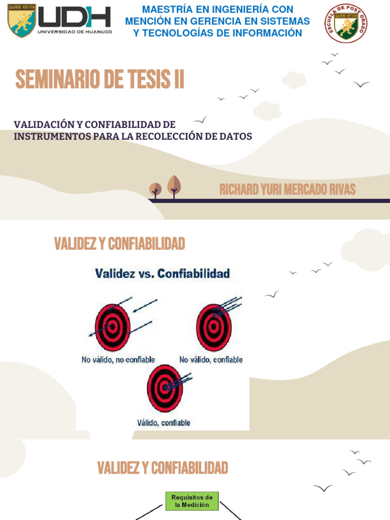 Validez y Confiabilidad en Instrumentos de Medición | PDF | Validez ...
