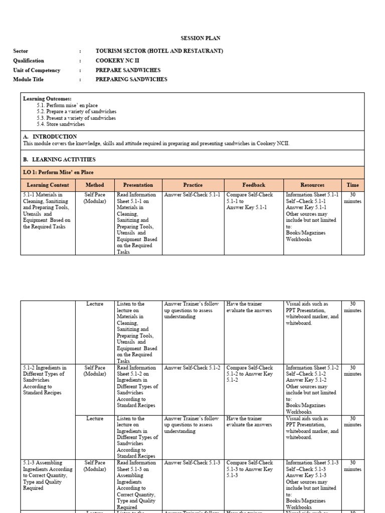 4 - Session Plan | PDF