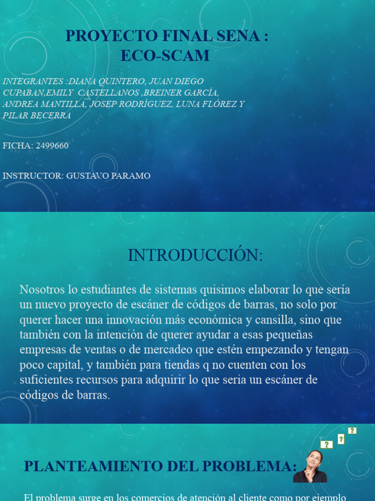 Diapositivas-Proyecto Fianl - Sena Ficha 2499660 | PDF