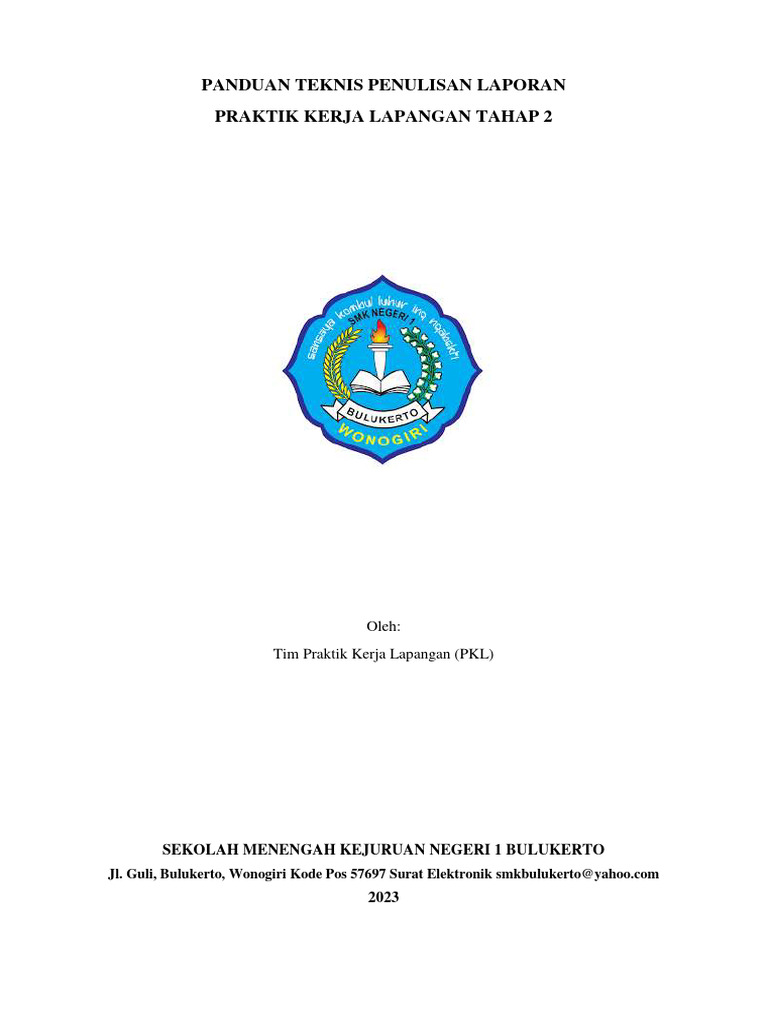 Panduan Penyusunan Laporan PKL Tahap 2 Tahun 2023 | PDF | Karier & Perkembangan | Bisnis